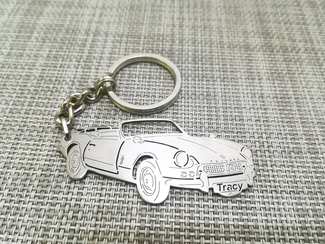 Spitfire 1964 Custom Keychain, Personalized Keyring, Stainless Steel ...