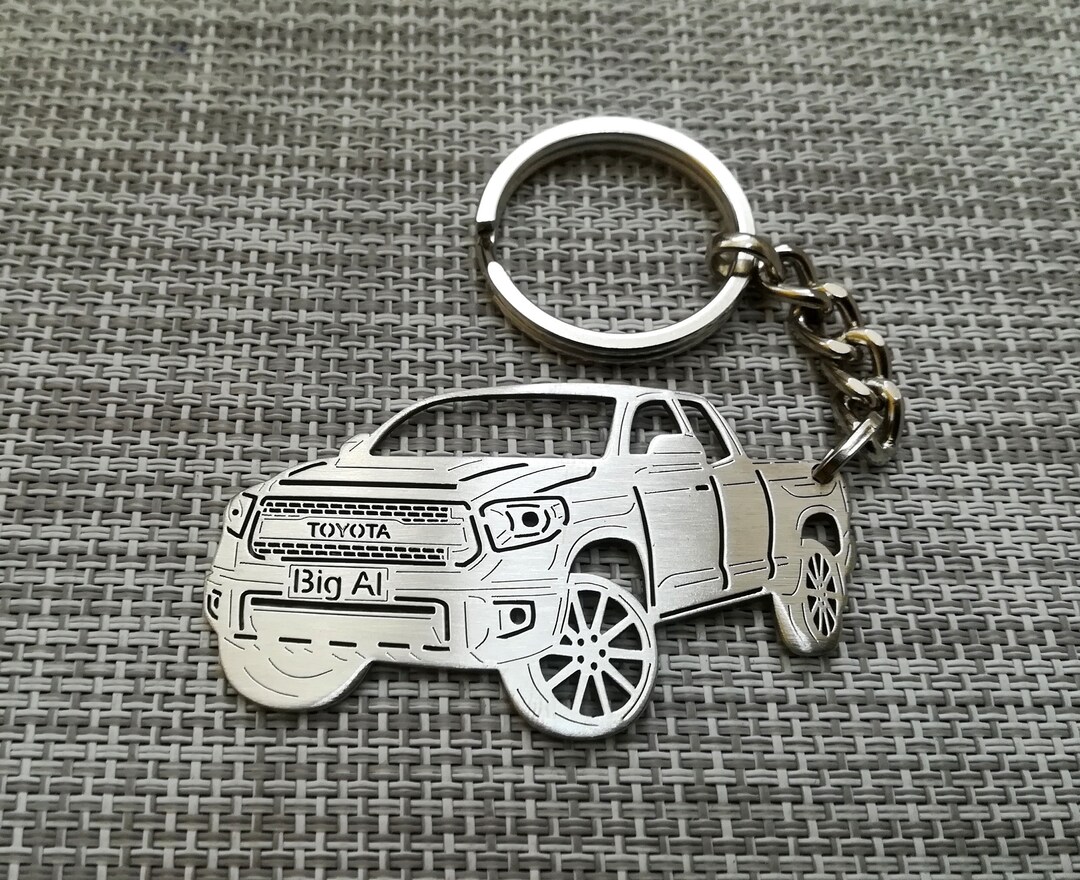 2015 Tundra TRD Custom Keychain, Personalized Keyring, Stainless Steel ...