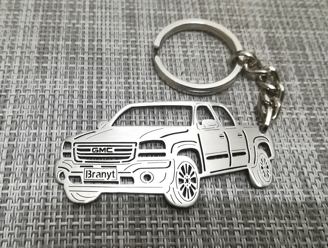 2006 Sierra SLT Z71 Custom Keychain, Personalized Keyring, Stainless ...