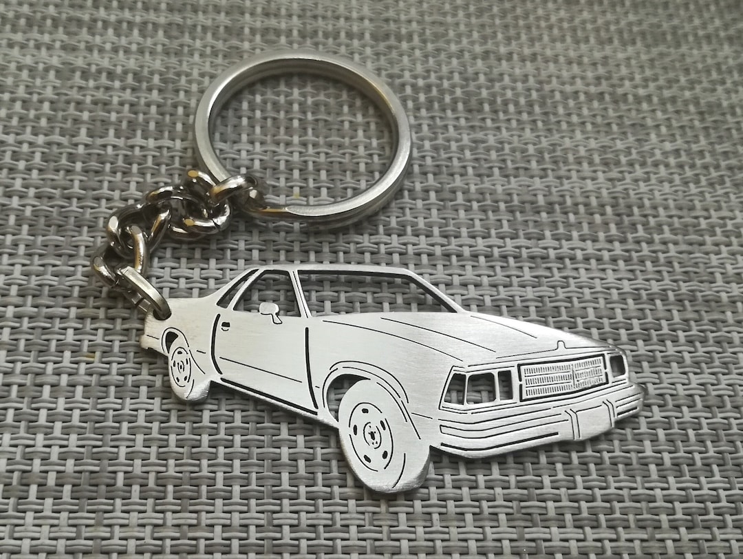 1980 El Camino Custom Keychain, Personalized Keyring, Stainless Steel ...