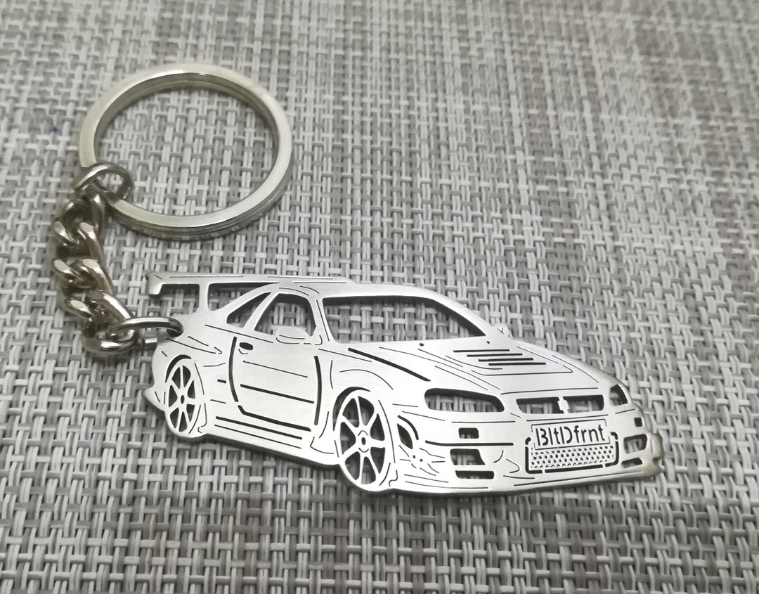 Buy 1998 Skyline Gtr R34 Custom Keychain, Personalized Keyring ...