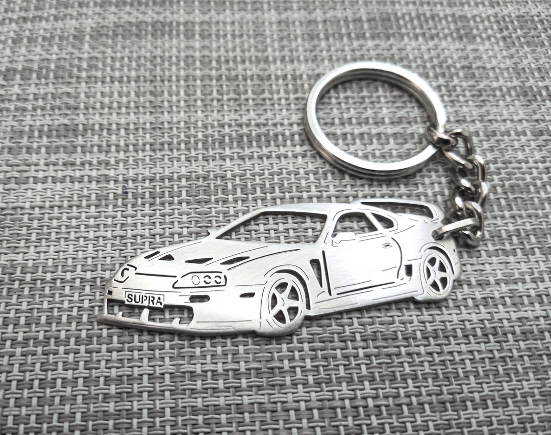Supra 3000 GT TRD Custom Keychain, Personalized Keyring, Stainless ...