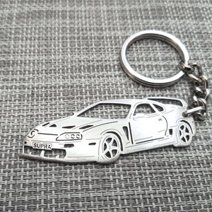 Supra 3000 GT TRD Custom Keychain, Personalized Keyring, Stainless ...