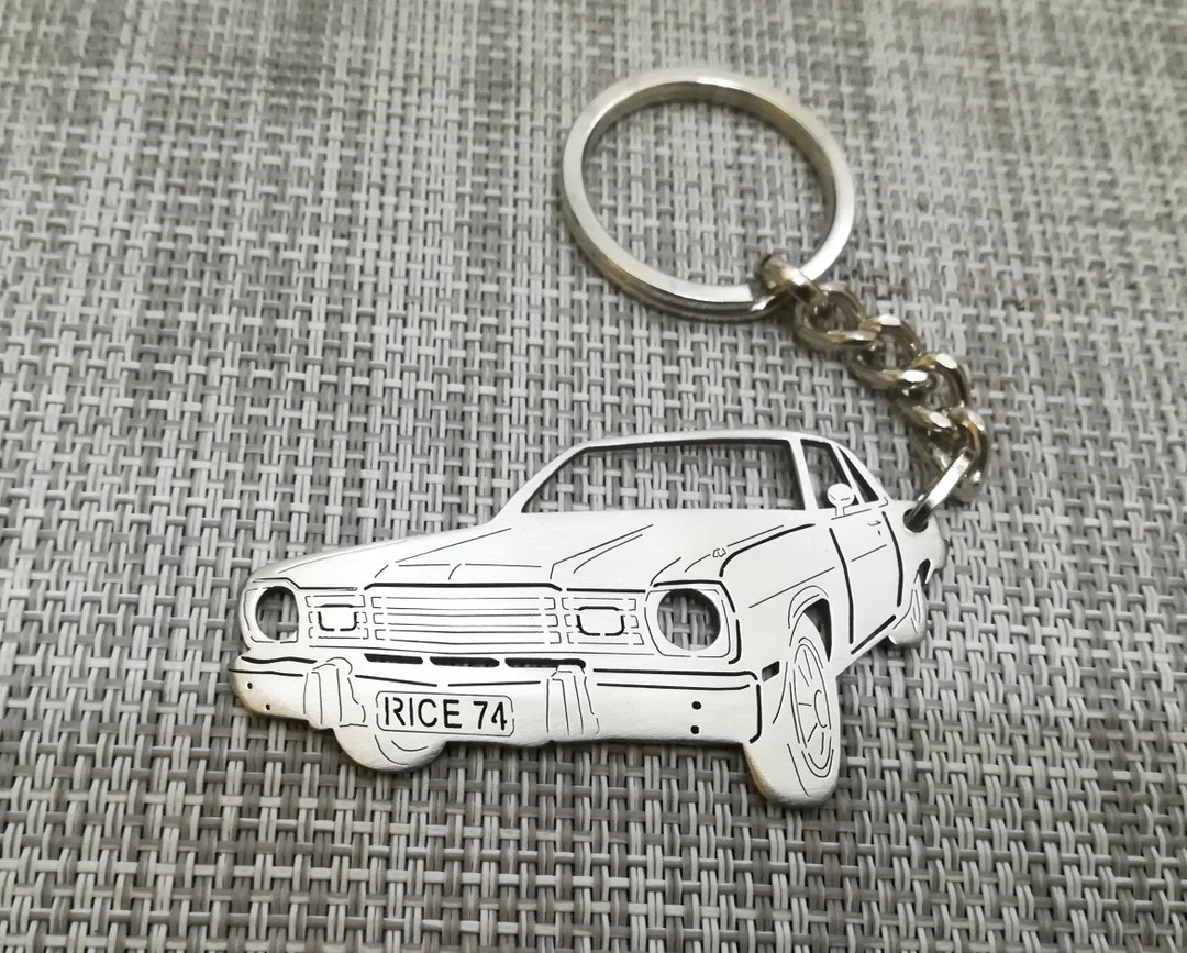 1974 Valiant Custom Keychain, Personalized Keyring, Stainless Steel ...