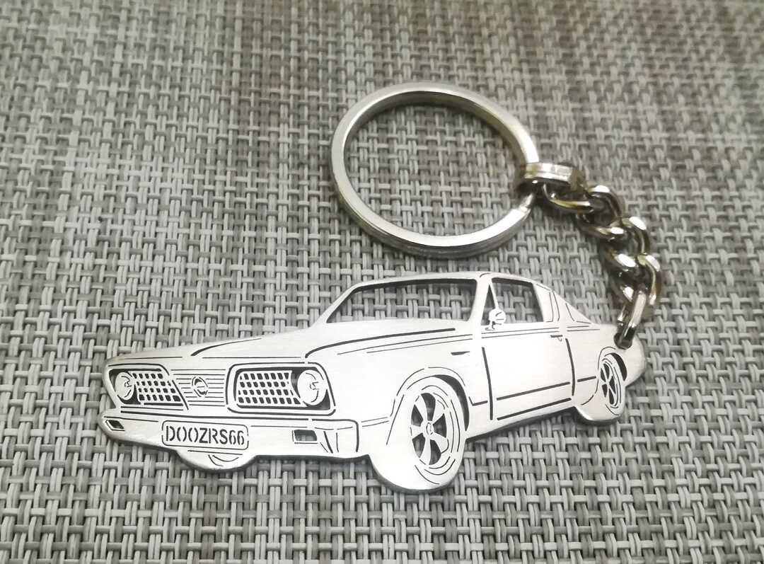 Barracuda 1966 Custom Keychain, Personalized Keyring, Stainless Steel ...