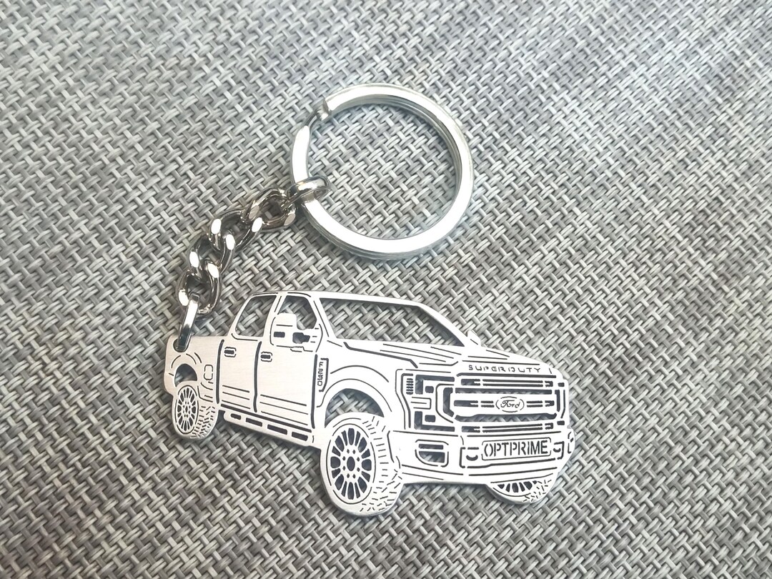 F250 2022 Platinum Super Crew Tremor 7.3 Custom Keychain, Personalized ...