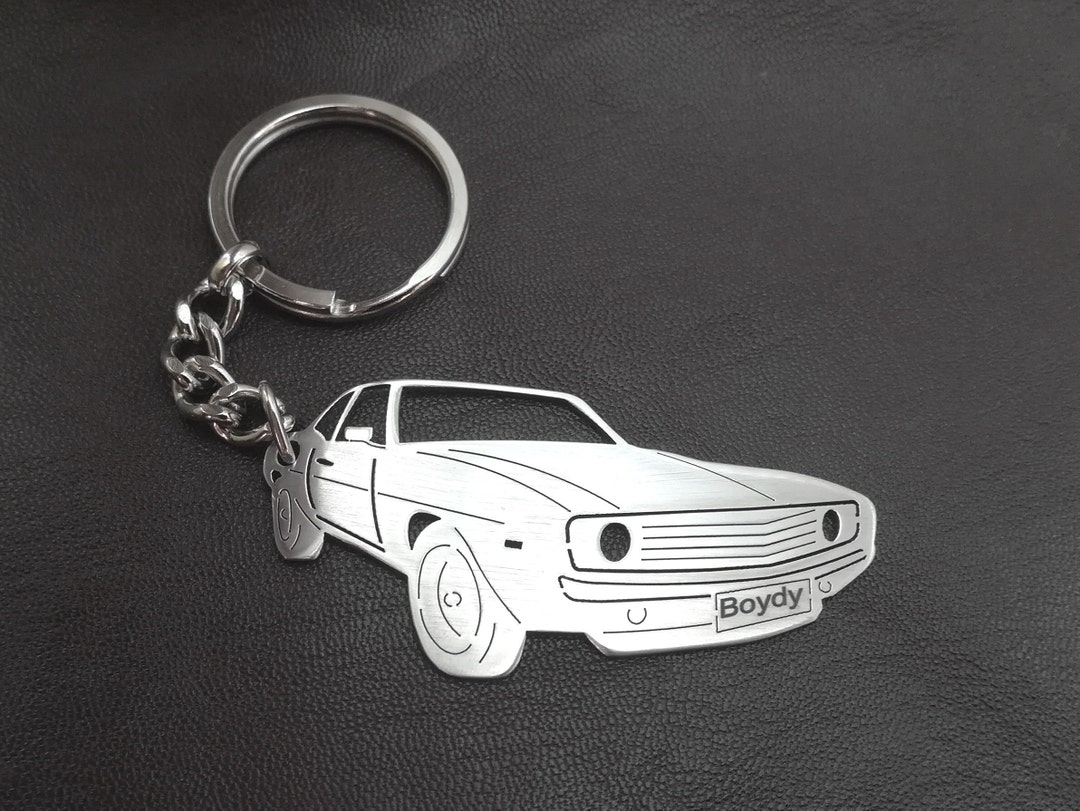 Camaro 1969 Custom Keychain, Personalized Keyring, Stainless Steel ...