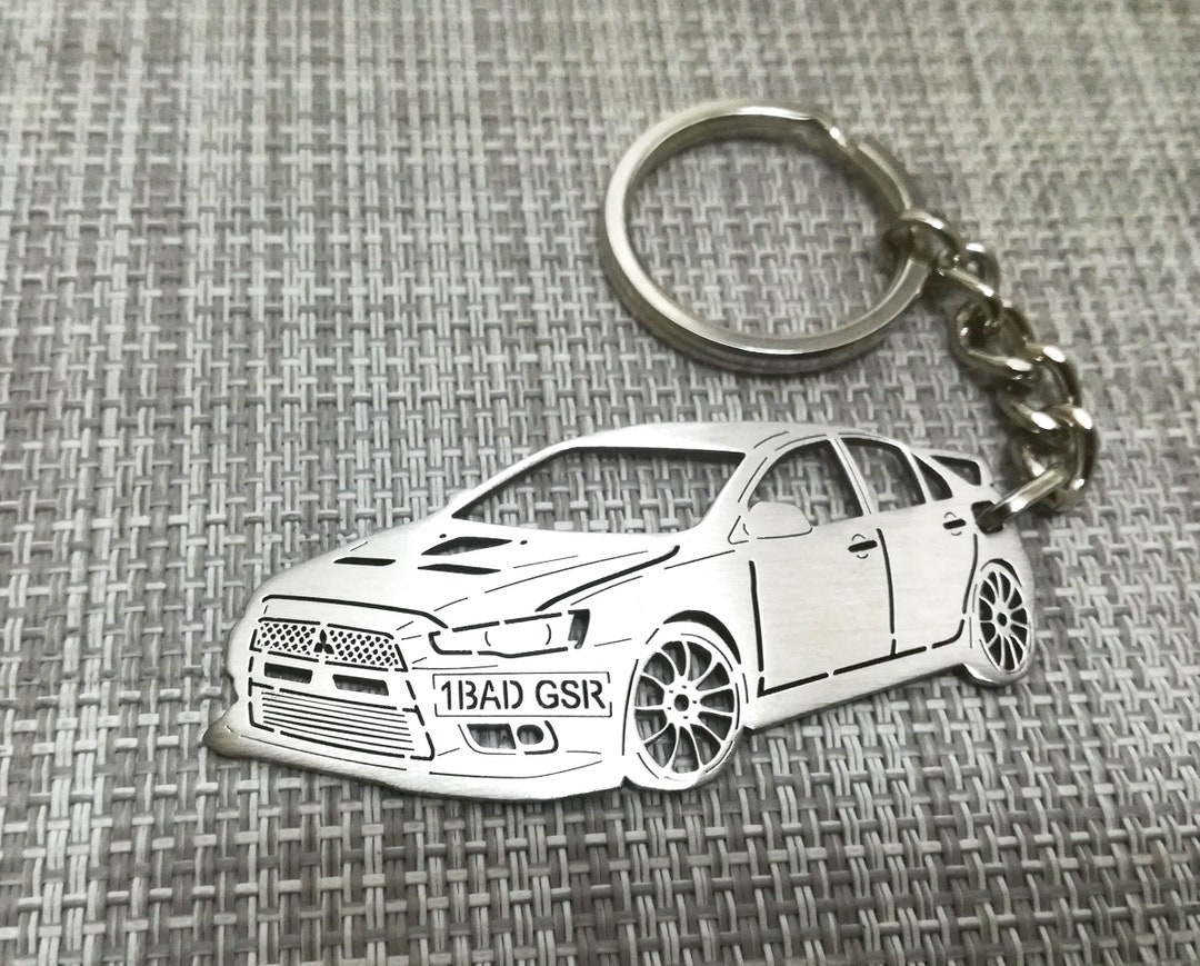 Evo X Custom Keychain, Personalized Keyring, Stainless Steel Keychain ...