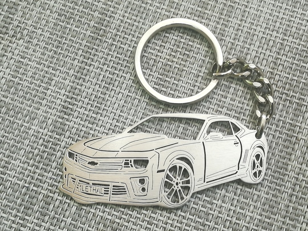 Camaro 2013 Custom Keychain, Personalized Keyring, Stainless Steel ...