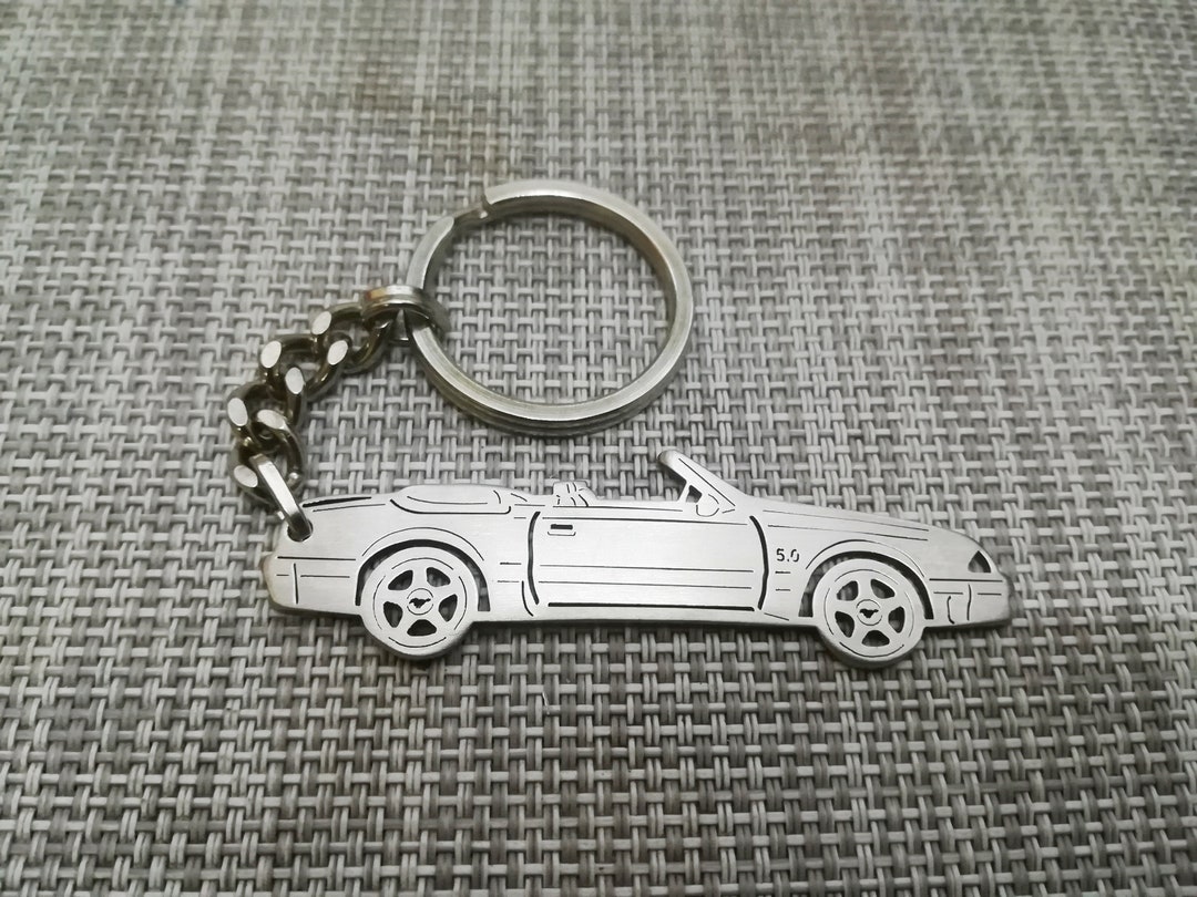 Mustang 1992 Drop Top Custom Keychain Personalized Keyring - Etsy
