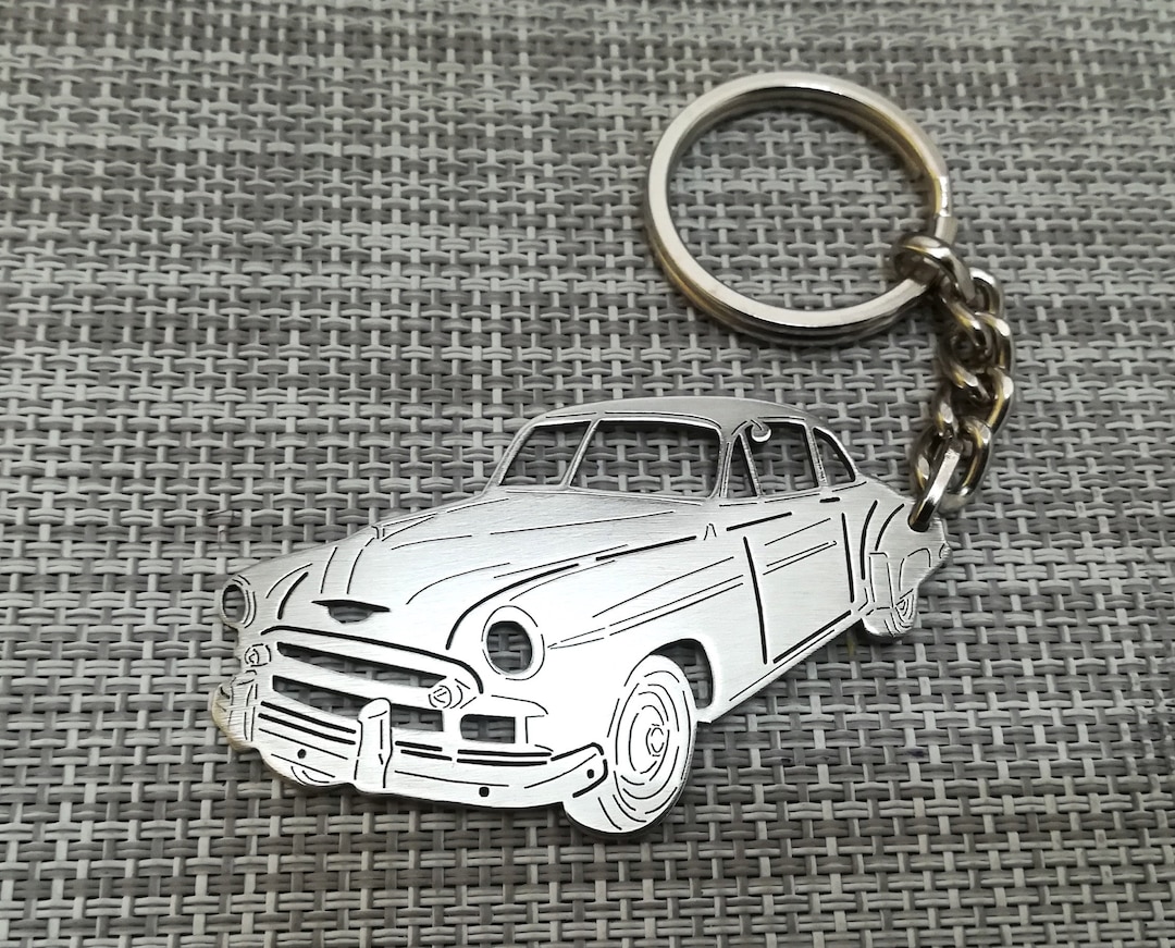 1950 Deluxe Custom Keychain, Personalized Keyring, Stainless Steel ...