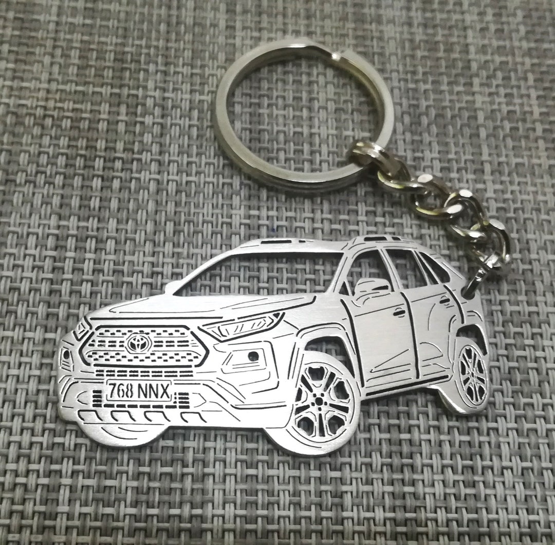 Rav 4 2022 Custom Keychain, Personalized Keyring, Stainless Steel ...