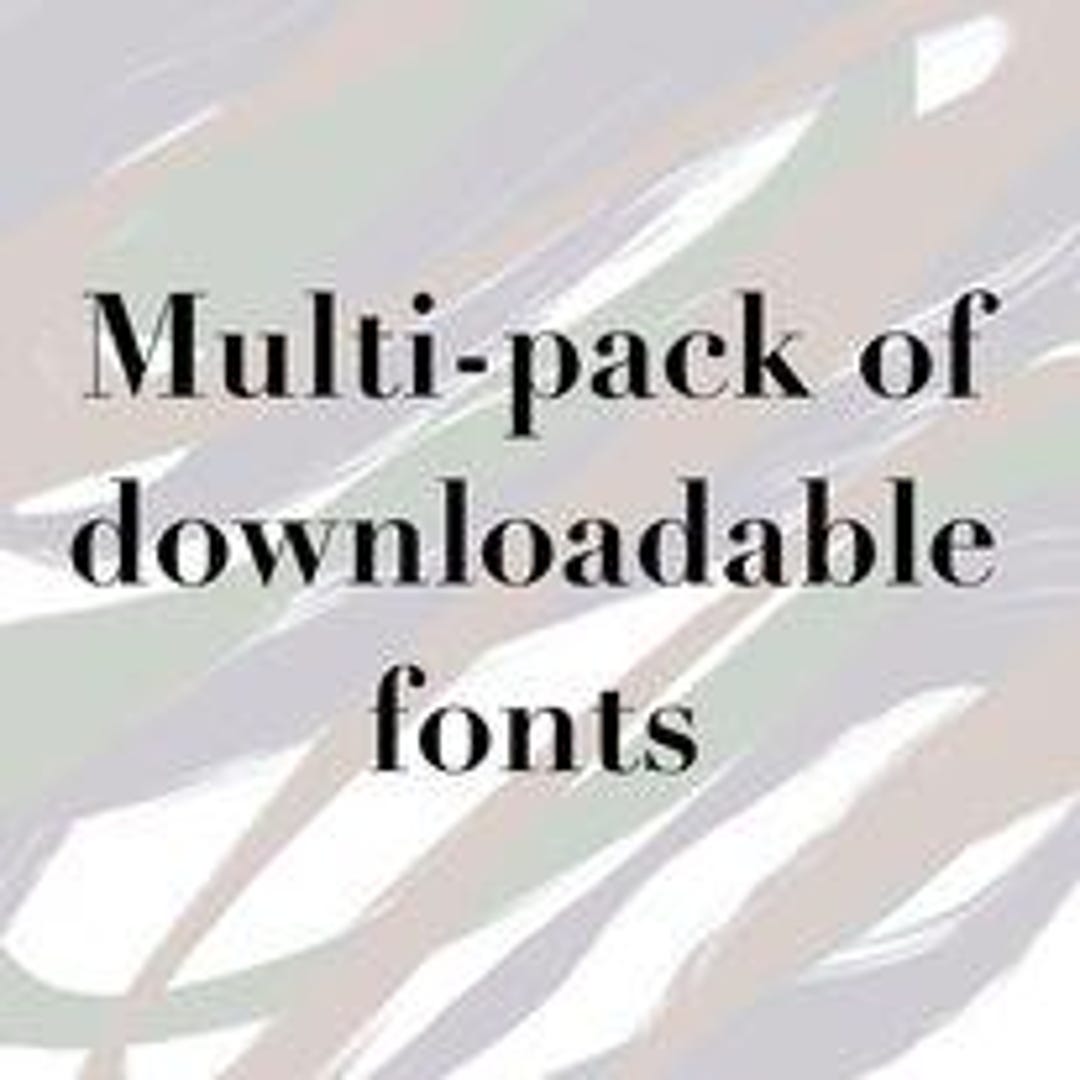 MULTI-PACK of Downloadable Fonts *4 Pack of Downloadable Fonts* - Etsy