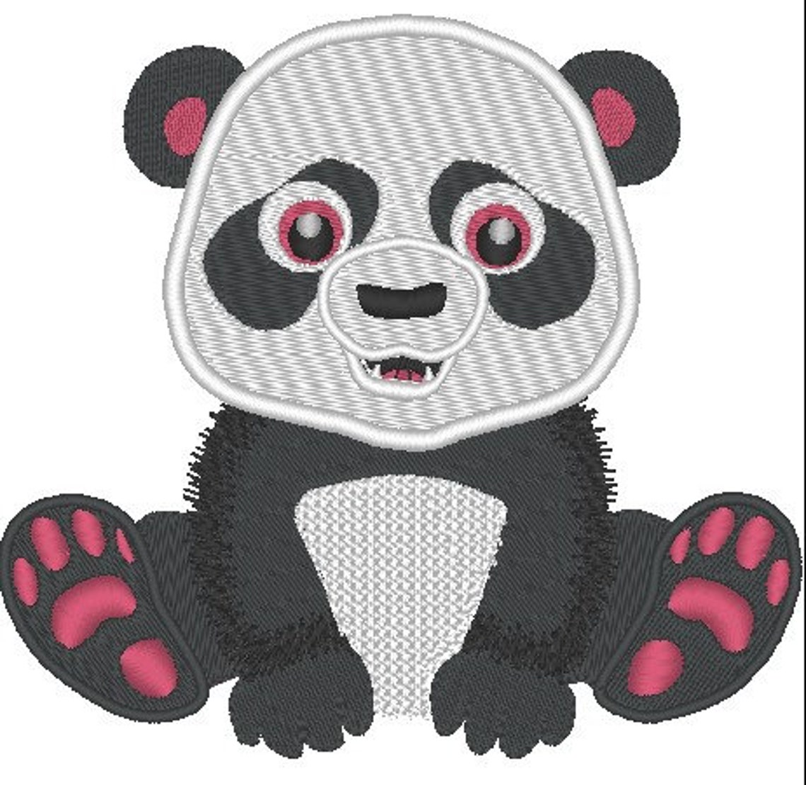 Baby Panda Machine Embroidery Design - Etsy