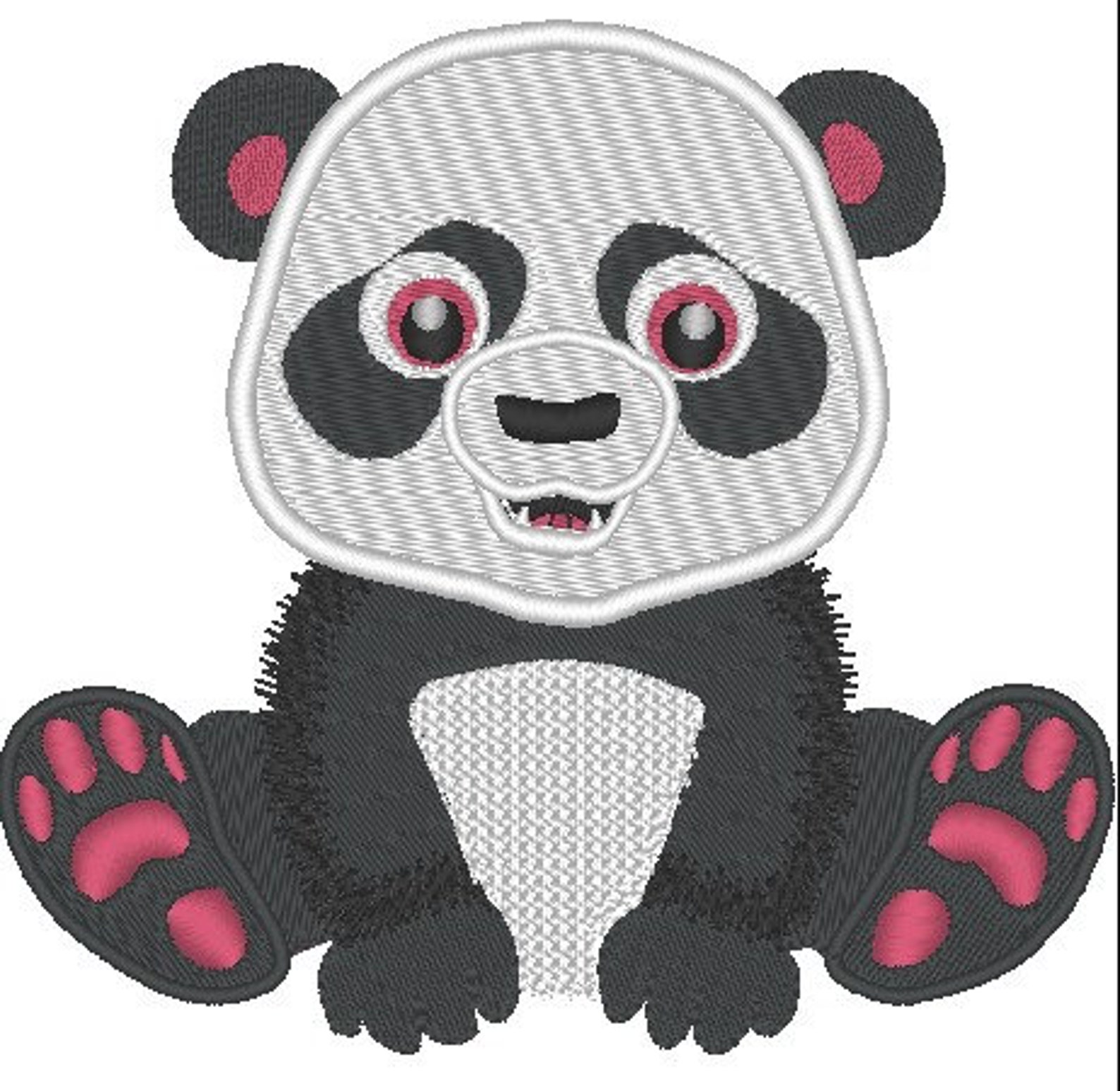 Baby Panda Machine Embroidery Design - Etsy