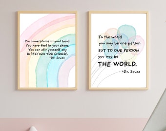 Dr Seuss Wall Art | Etsy