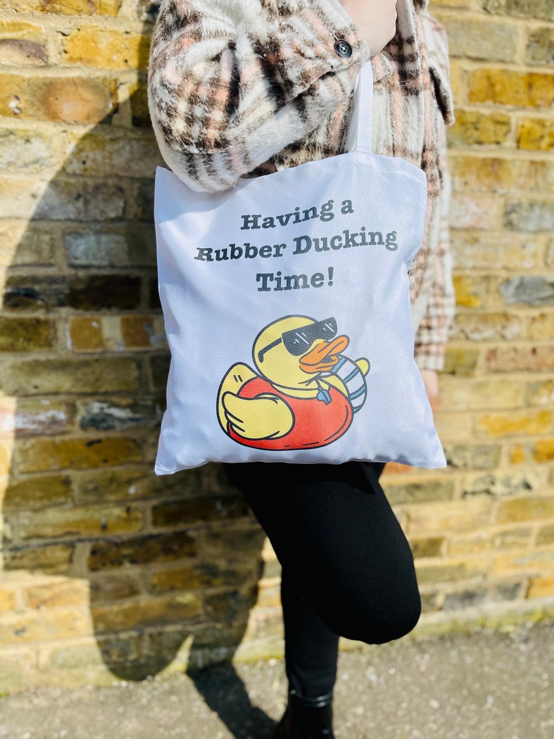 Rubber Duck Tote Bag , Rubber Duck Lover Gift , Rubber Duck Present ...
