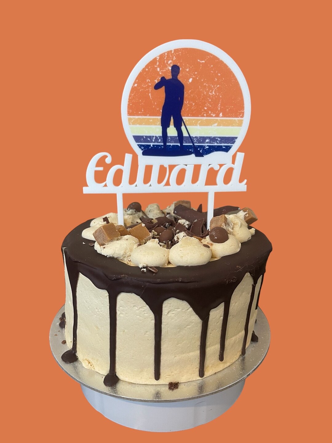 Paddle Board Cake Topper Personalised Name Stand up Paddle Board ...