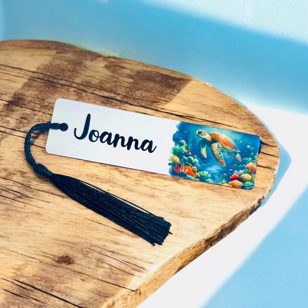 Sea Turtle | Personalised Name Sea Turtle Bookmark | Sea Turtle Lover ...