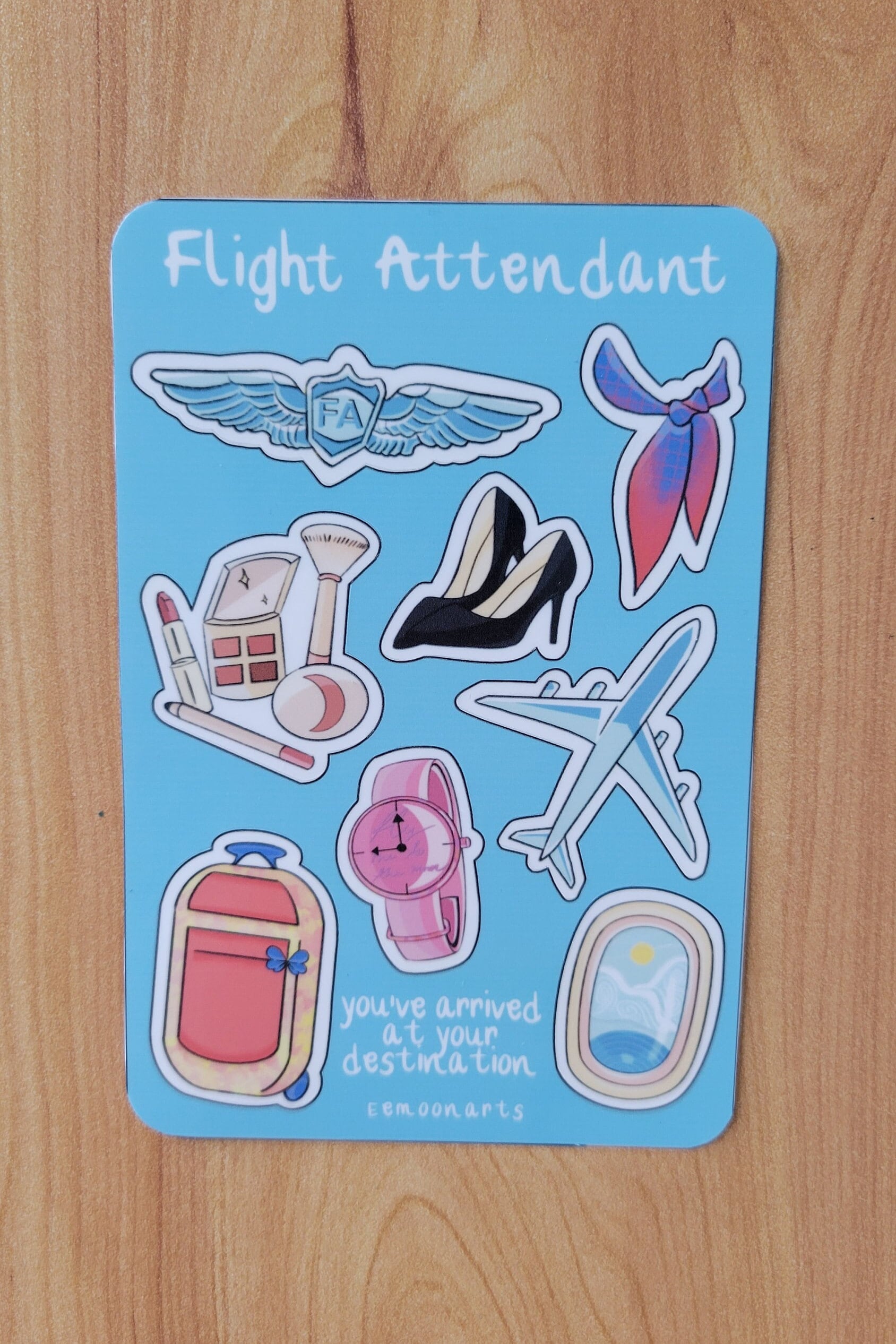Flight Attendant Sticker Sheet| Stickersheet| Dream Job Sticker ...