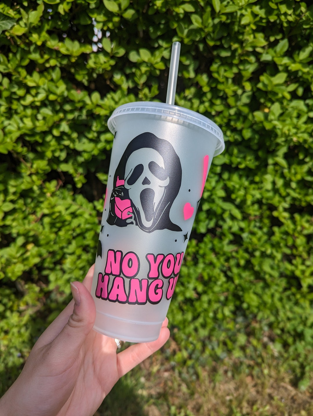 Scary Movie Cup Halloween Drinkware Iced Coffee Scream - Etsy