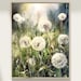 Dandelions Watercolor Art Print: Spring Meadow Landscape - Etsy