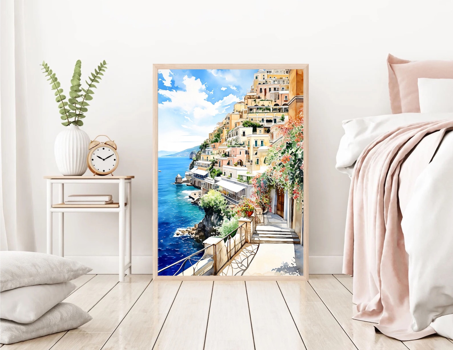 Positano Amalfi Coast, Italy Art Print, Positano Italy, Positano ...