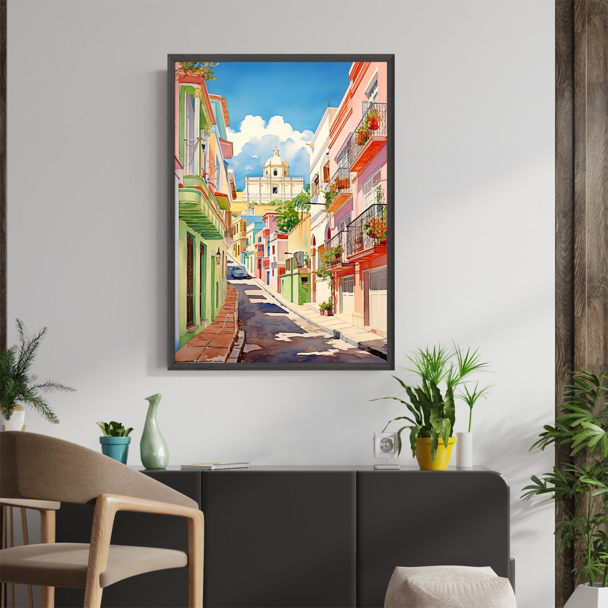 Puerto Rico Art Print, Puerto Rico Poster, Puerto Rico Wall Art, Puerto ...