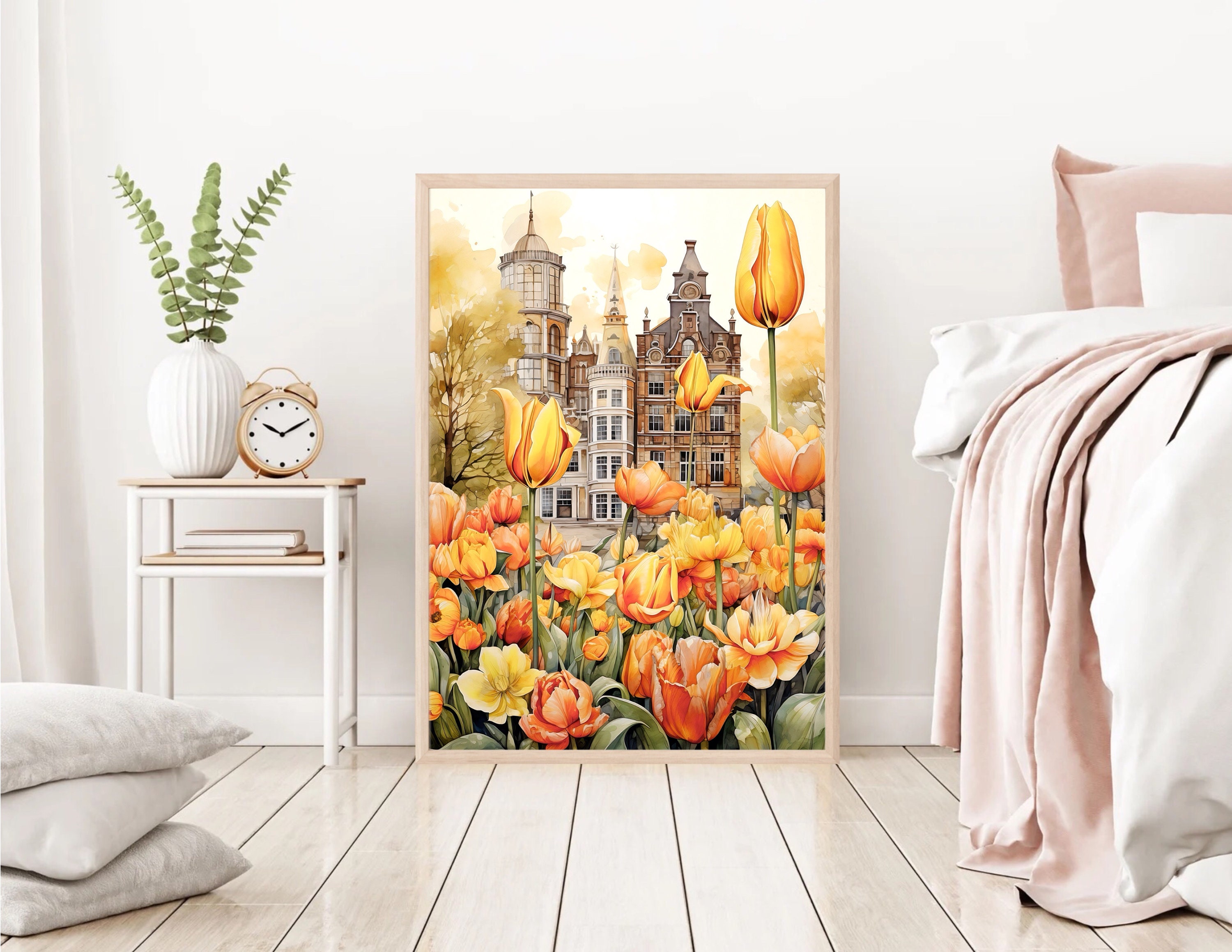 Amsterdam Print, Amsterdam Wall Art, the Netherlands, Travel Poster ...