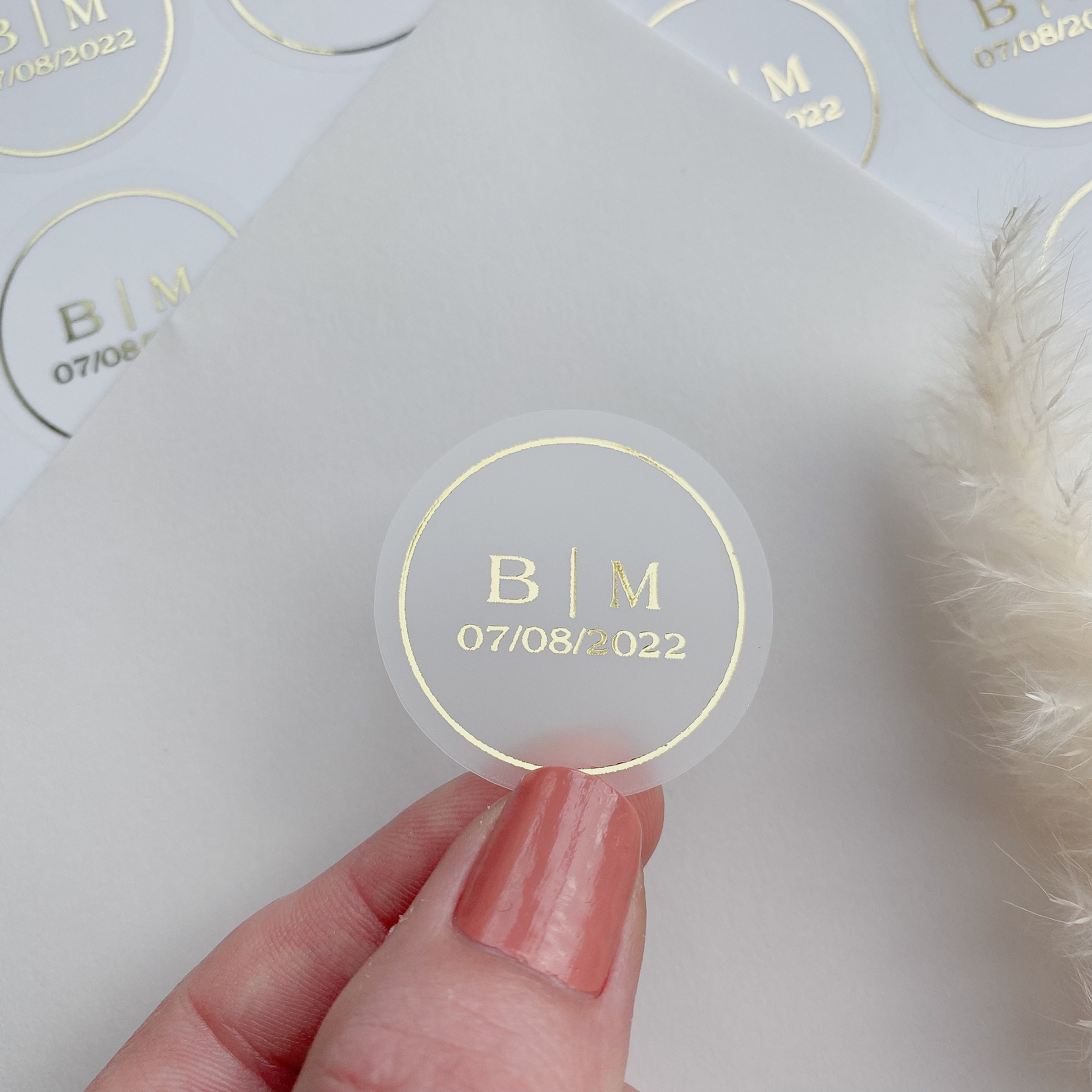 Monogram Envelope Seals Personalised Stickers Initial - Etsy UK