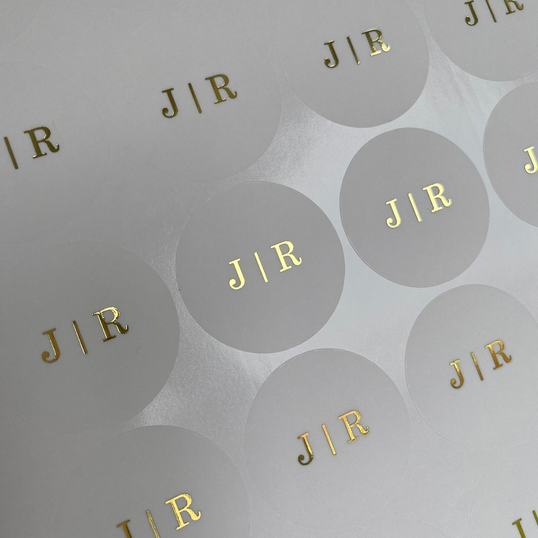 Monogram Envelope Seals, Personalised Stickers, Initial Wedding ...