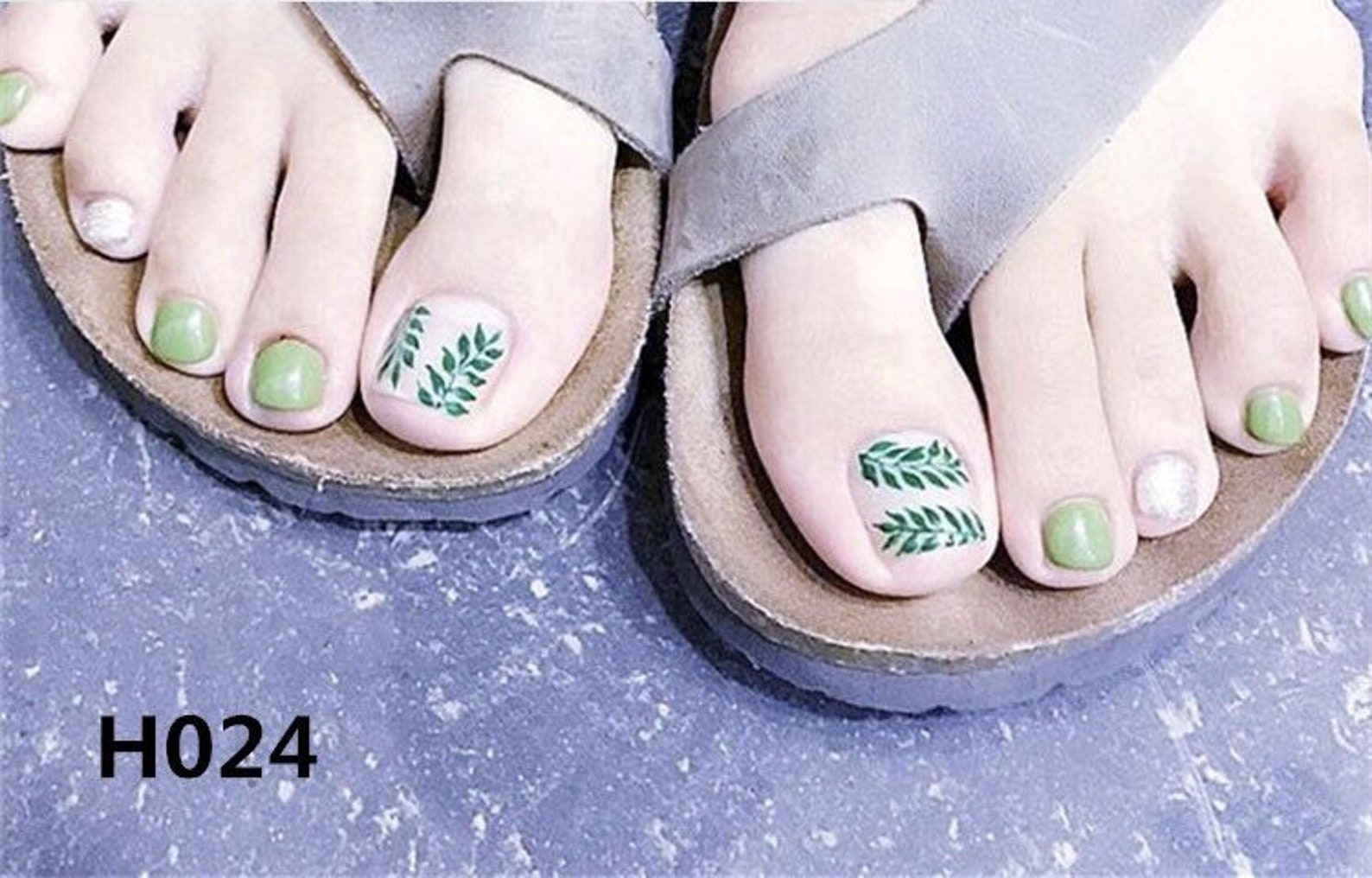 Palm Tree Toes Nail Wrap Sticker Summer Vibe Glitter - Etsy