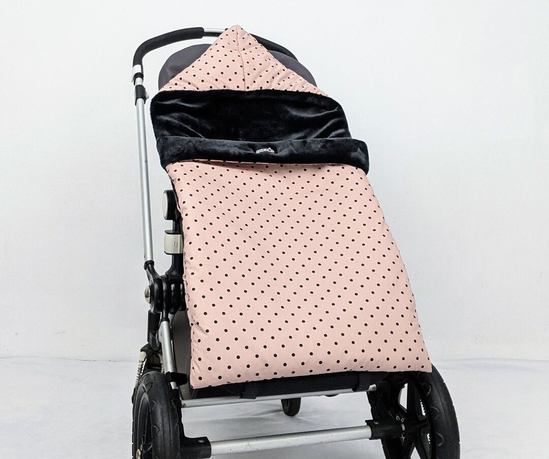 Pink Baby Footmuff Trolley Bag With Black Dots - Etsy