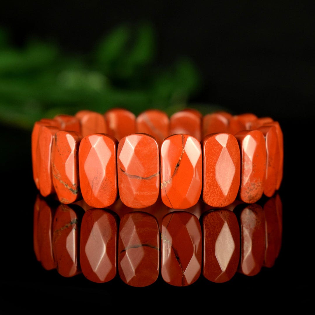 Red Jasper Bracelet Beads 20mm X 10mm AAA Quality Practical Spirit ...