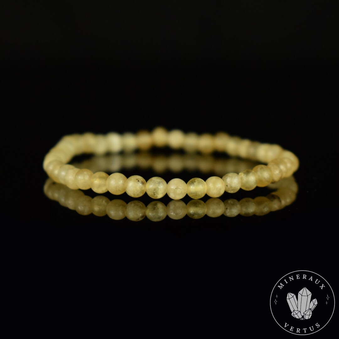 Rare Grandite Yellow Garnet Bracelet From Mali With 4mm Round Beads ...