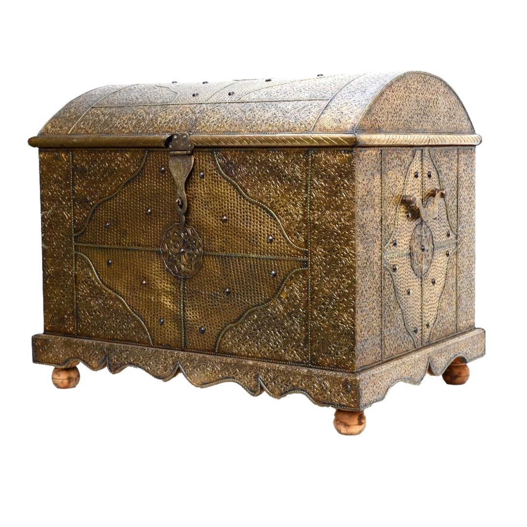 Moroccan Chest Chest Moroccan Treasure Chest Brass Chest - Etsy