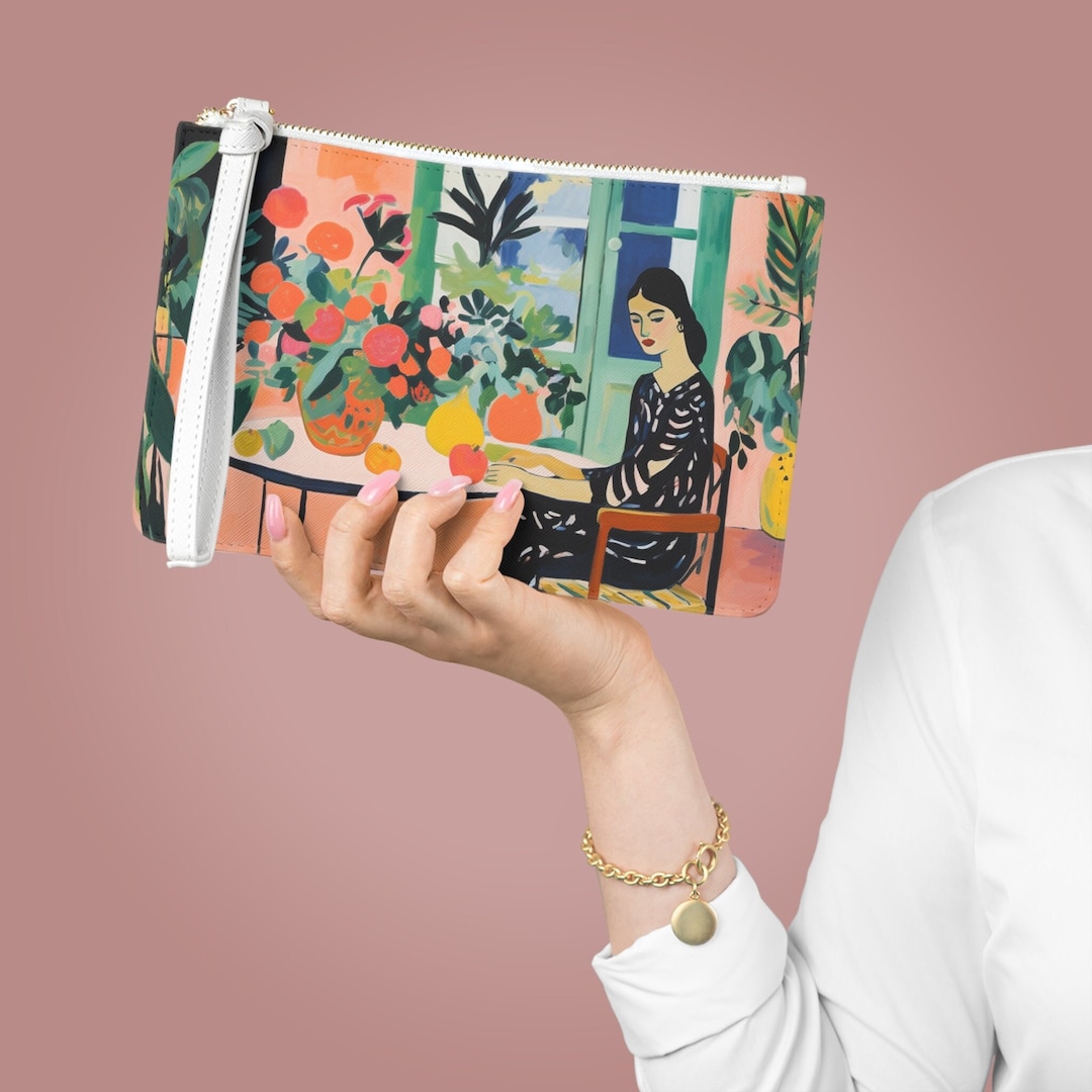 Maximalist Woman Clutch Bag, Women's Clutch Bag, Vibrant Everyday ...