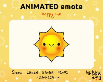 Sun Twitch Emote | Etsy UK