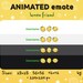 Lemon Friend - ANIMATED Emote / Cute Lemon With Googly Eyes / for ...