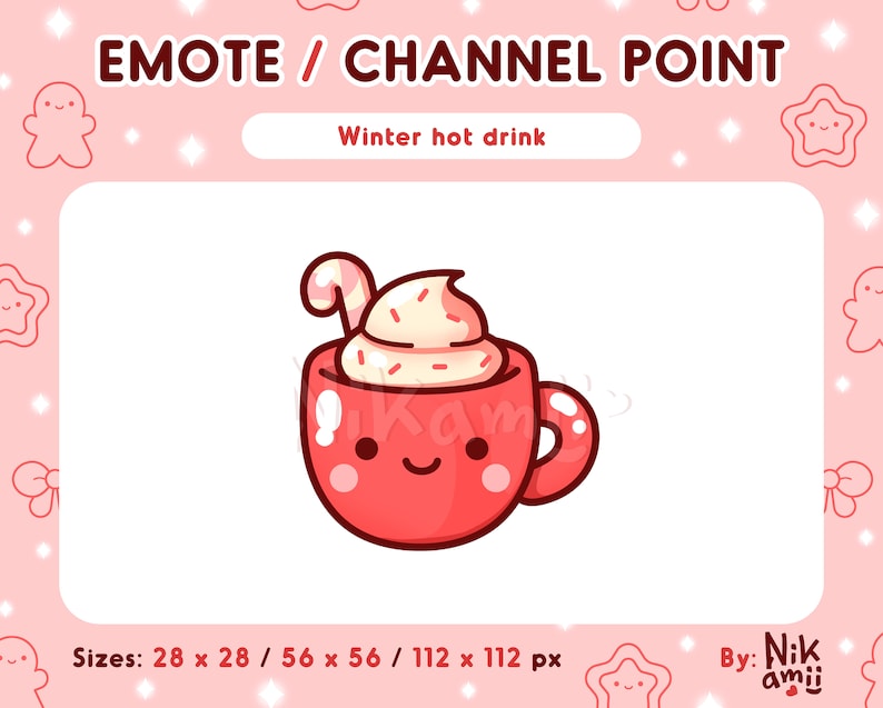 Winter Drink - Channel Point / Emote / for Twitch, Discord / Channel ...