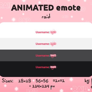 RAID - ANIMATED Emote / for Twitch, Discord, Kick / Stream / Streamer ...