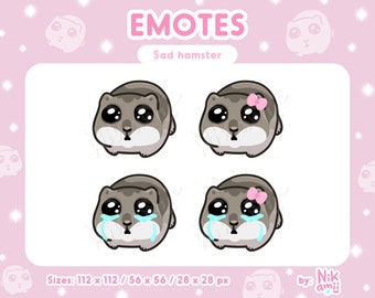 Sad Tiktok Meme Hamster Twitch Discord Streamer Emote FREE Variation ...