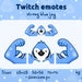 Strong Blue Jay - Emotes / Funny / Streamer / Stream / for Twitch, Kick ...