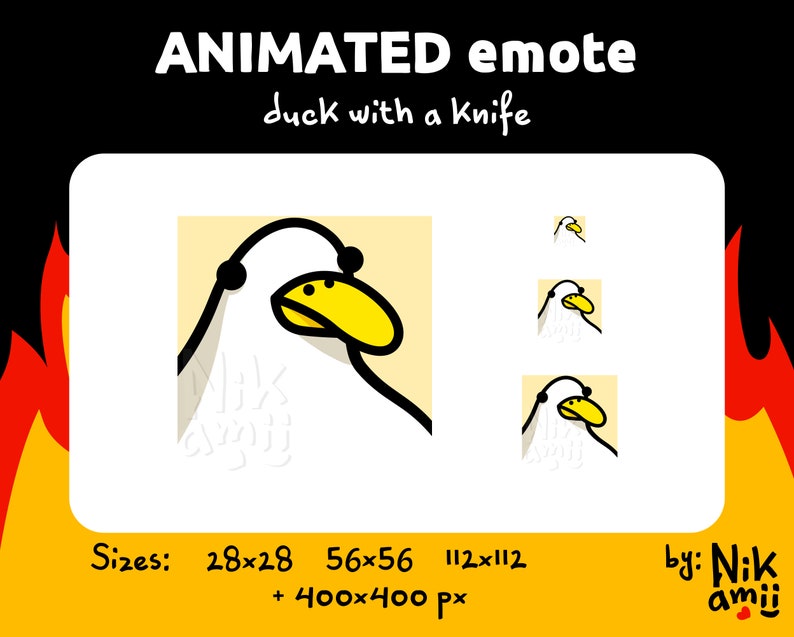 ANIMATED Emote - Evil Bird / Duck / Twitch, Kick, Discord Animated ...