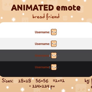 Bread Friend - ANIMATED Emote / Cute Piece of Bread With Googly Eyes ...