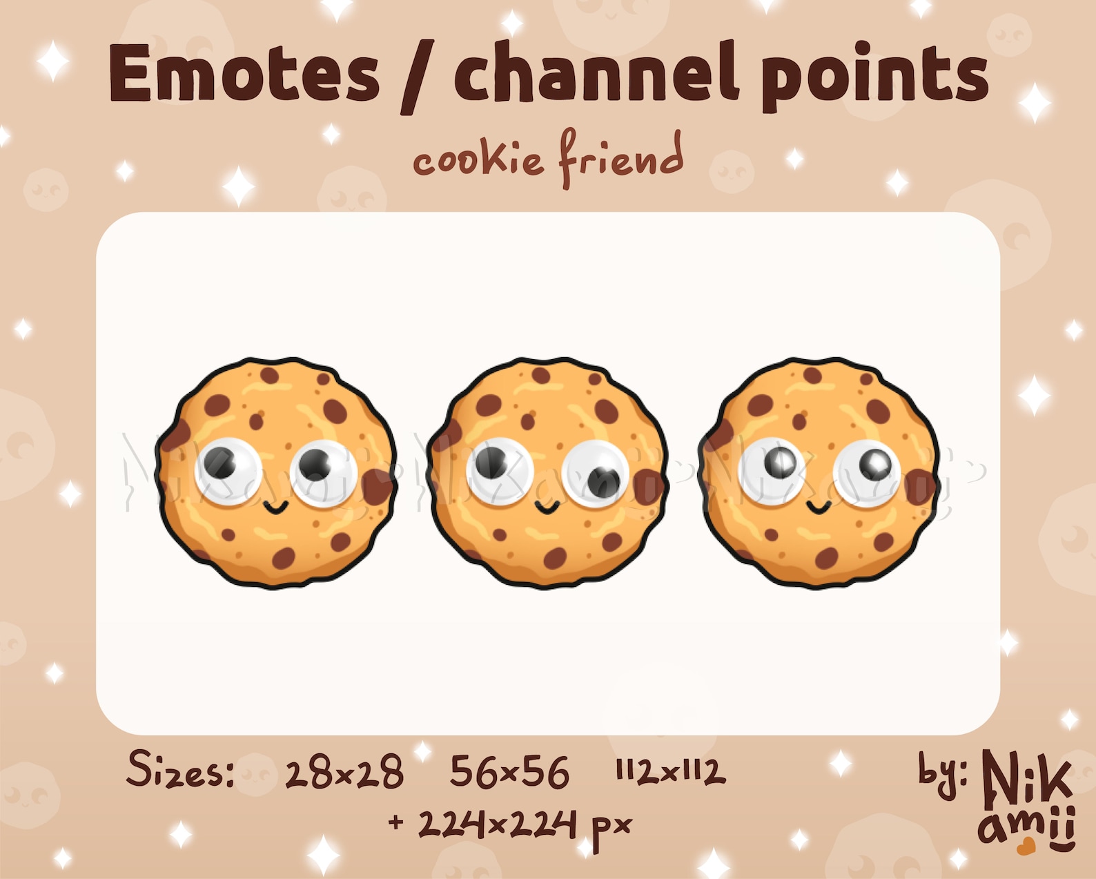 Cookie Friend - Emotes / Channel Points / for Twitch, Kick, Discord ...