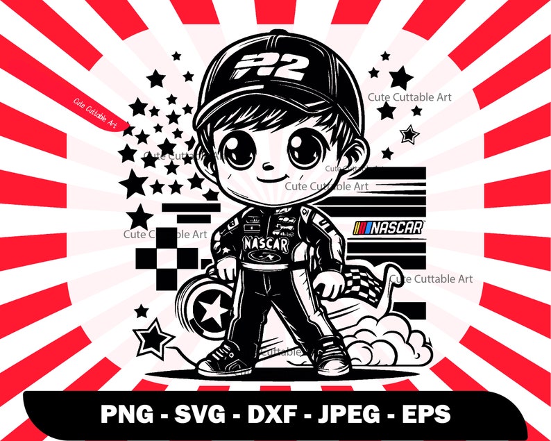 Cute Nascar Racer Svg, Checkered Flag Svg, Racing Flag Svg, Nascar ...