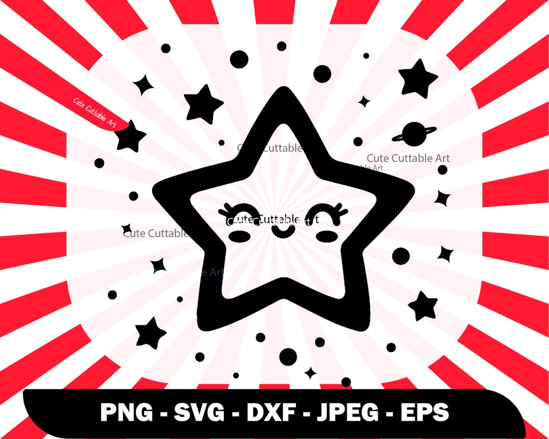 Twinkle Twinkle Little Star Svg Cute Star Clipart Cheerful - Etsy