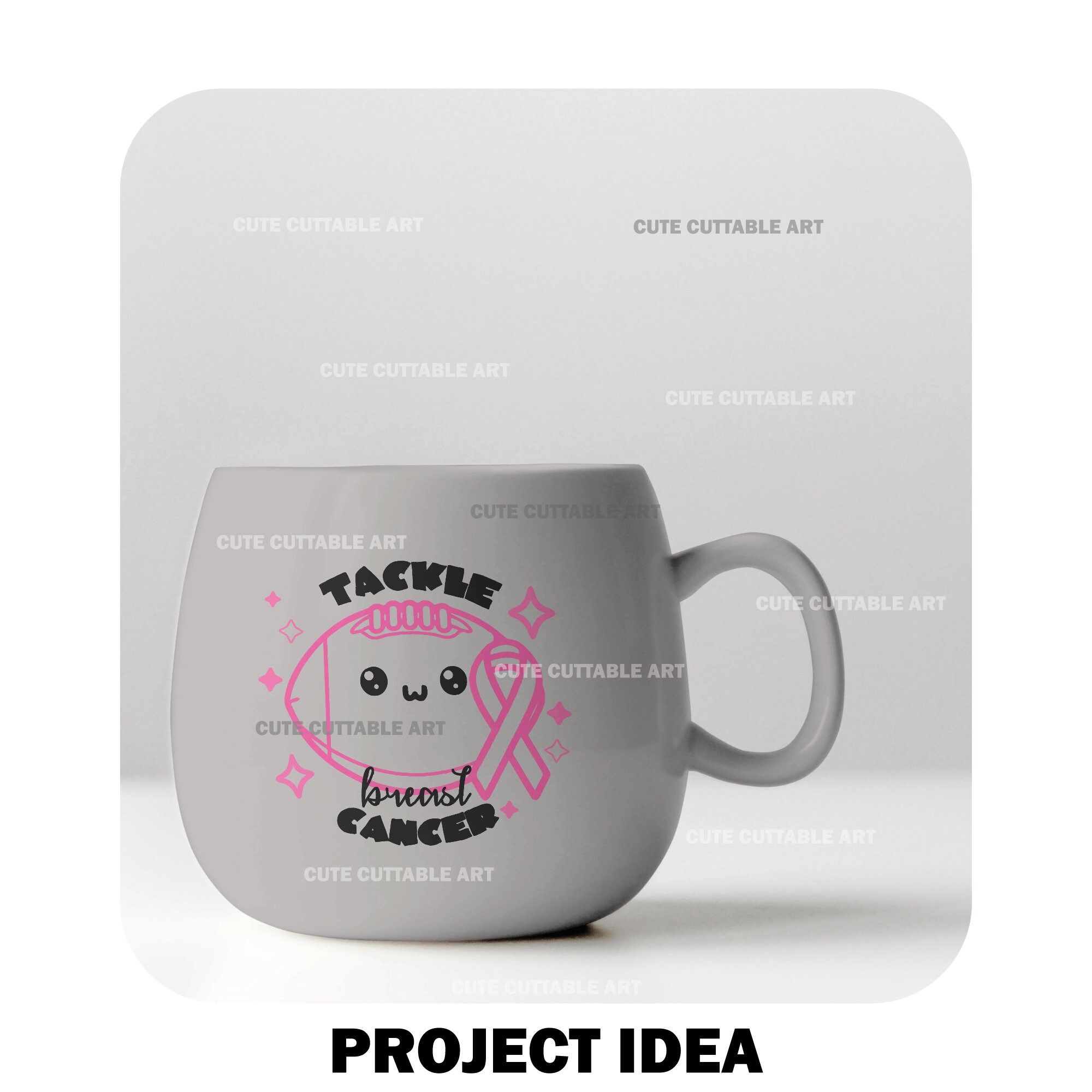 Cute Tackle Breast Cancer Svg, Breast Cancer Pins Svg, Football Svg ...