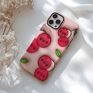 3D Cherry Design Print Phone Case for Her iPhone 15 iPhone 14 iPhone 13 ...